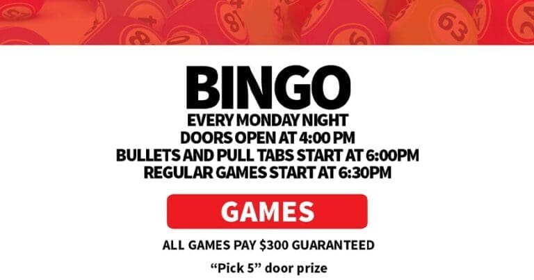 Monday Night Bingo | AntelopeValley.com